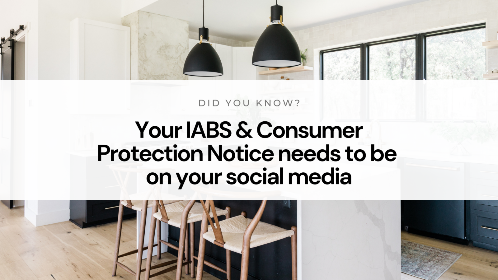 Your IABS & Consumer Protection Notice needs to be on your Social Media ...